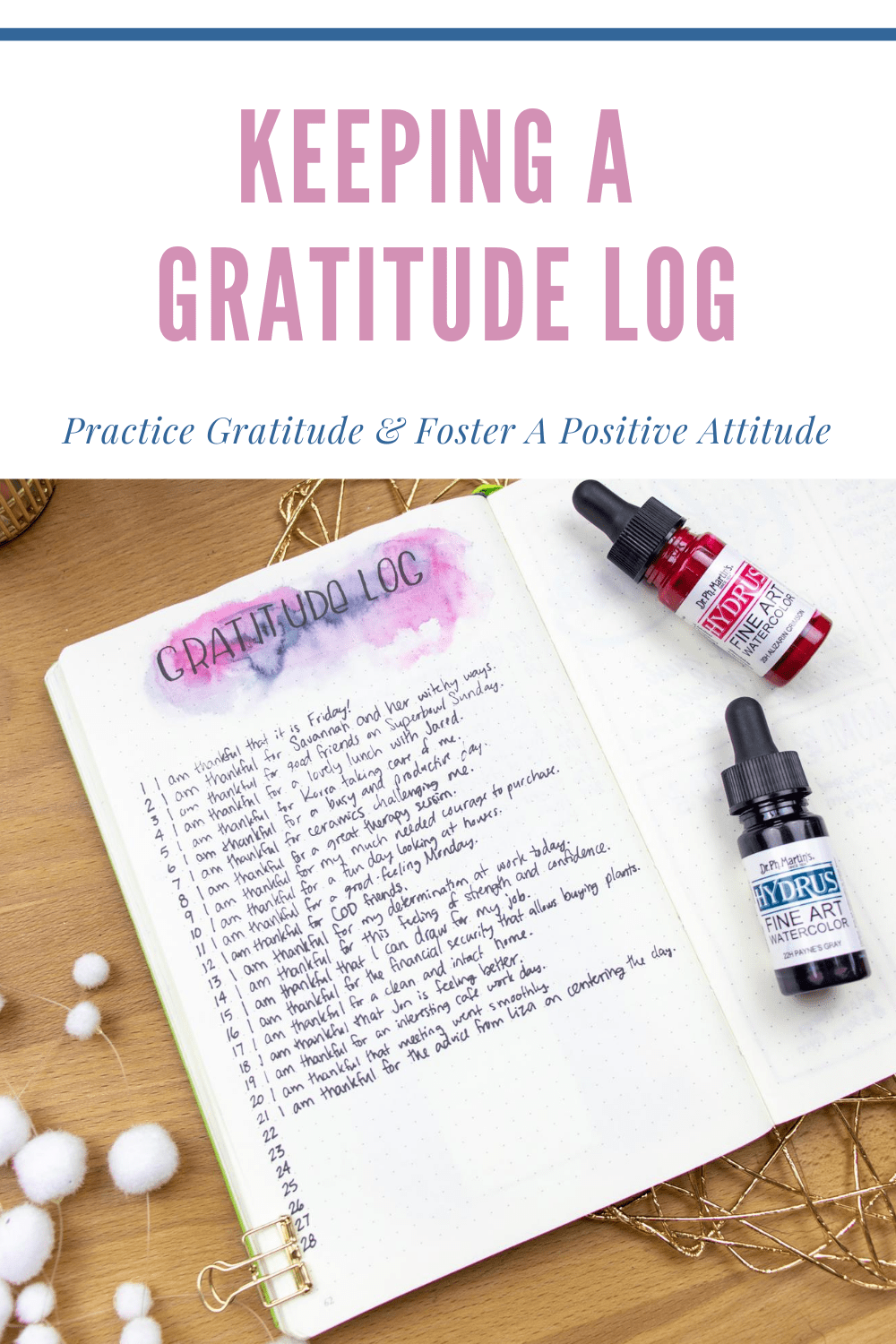 How to Start a Gratitude Log and Feel Thankful Everyday