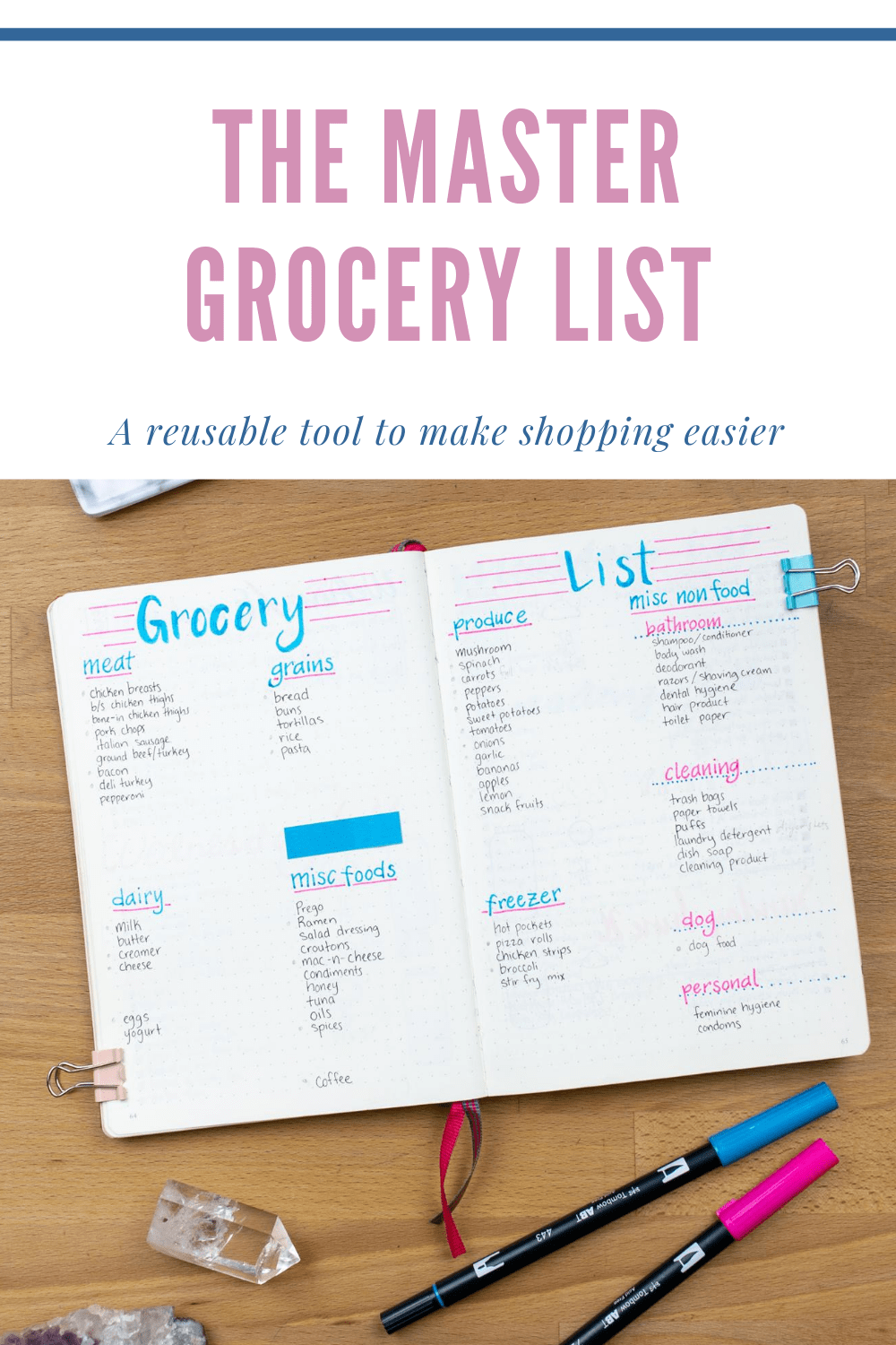 How To Build A Master Grocery List To Make Shopping Quick Easy How To Build A Master Grocery List To Make Shopping Quick Easy