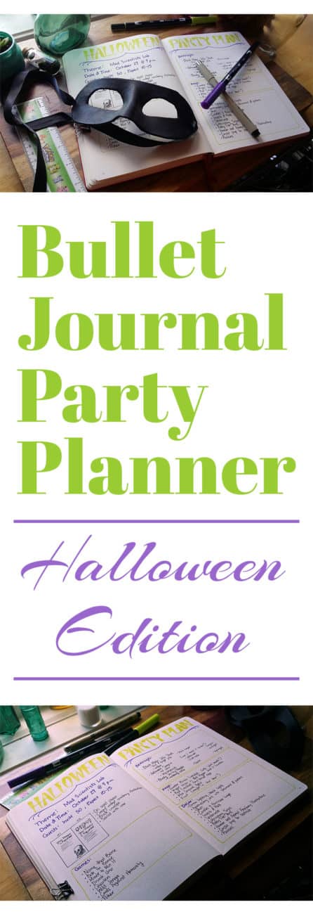 Bullet Journal Party Planner - Let's Do Halloween!