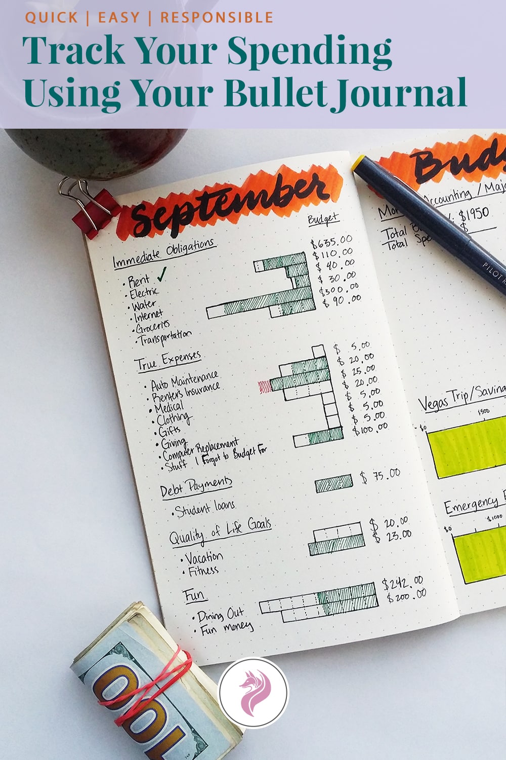 Pen and Paper Financial Planner - Common Sense Money Management