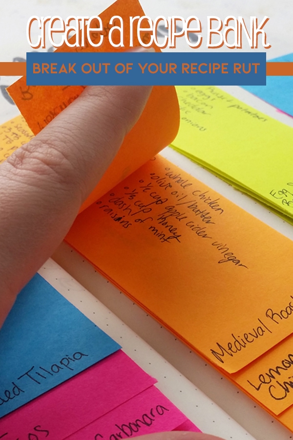 Meal Planning Revisited - How to Build a Recipe Bank