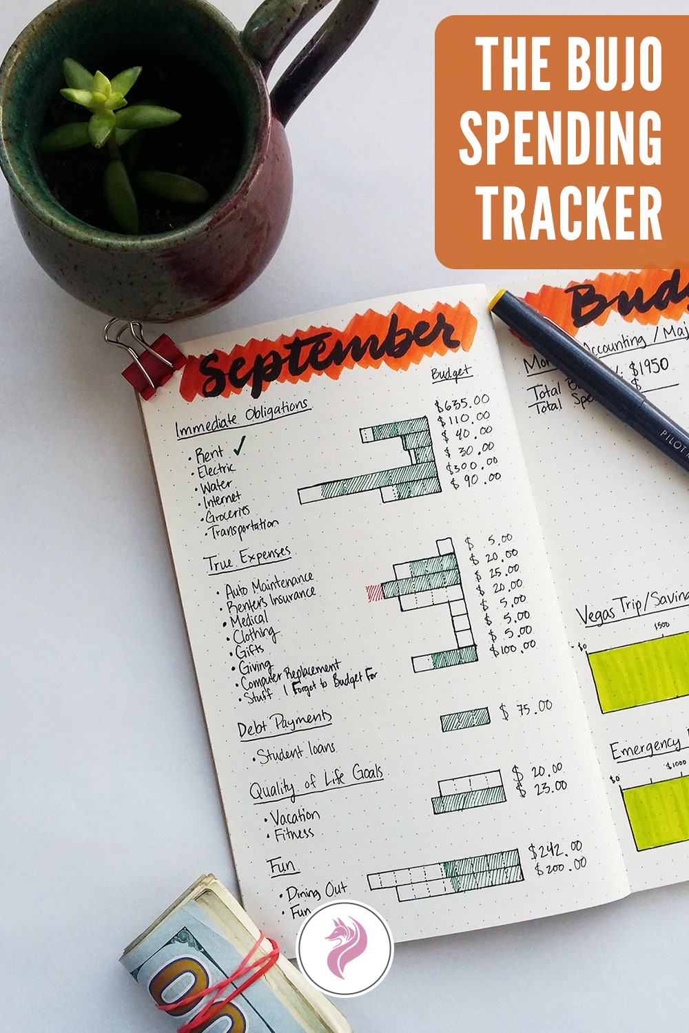 Pen and Paper Financial Planner - Common Sense Money Management