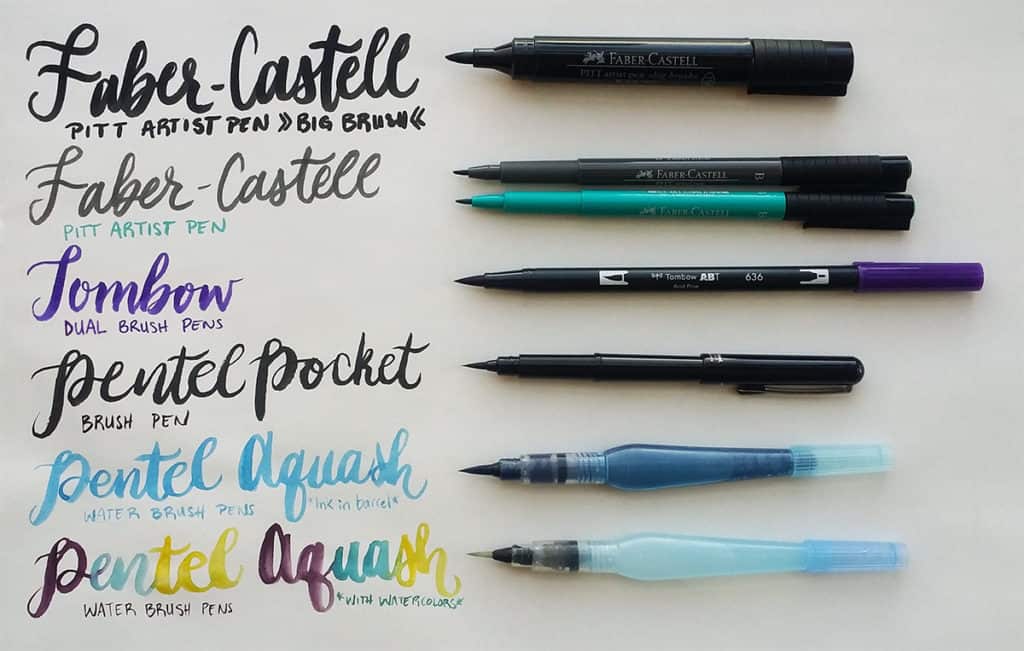 Beginner Brush Lettering The Basic Tools And Techniques LittleCoffeeFox