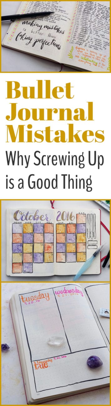 Bullet Journal Mistakes - Why Screwing Up is a Good Thing | LittleCoffeeFox