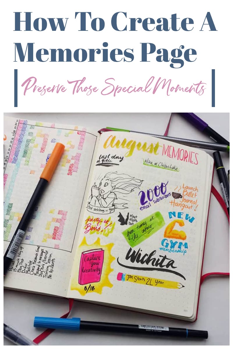 Your Memories Page - How to Preserve Moments in Your Bullet Journal