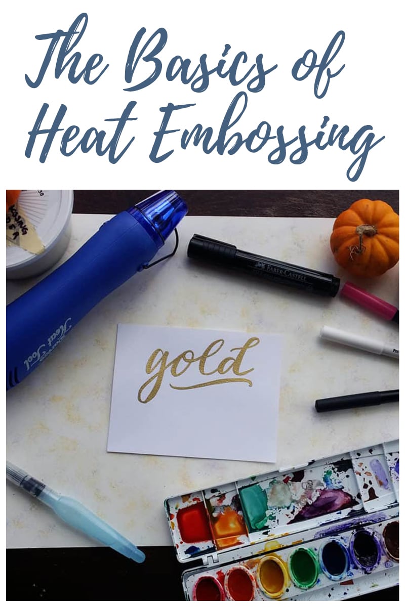 Heat Embossing Techniques - How to Add Golden Flair to Your Journal