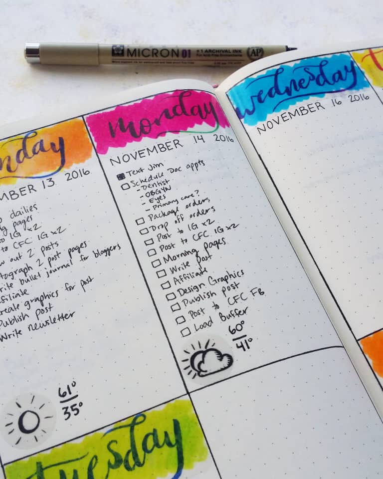 The Bullet Journal for Bloggers - 13 Easy Ways to Organize Your Blog