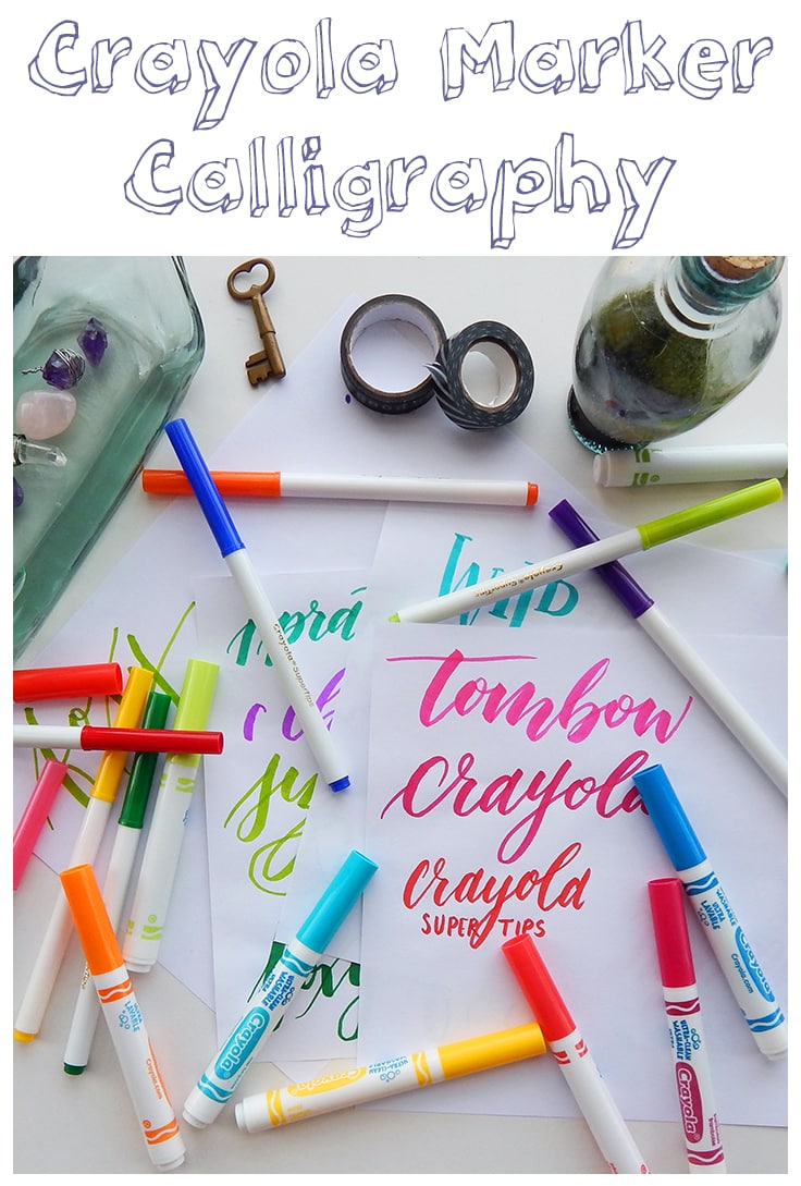 How to Do Crayola Calligraphy - Letter With What You Have