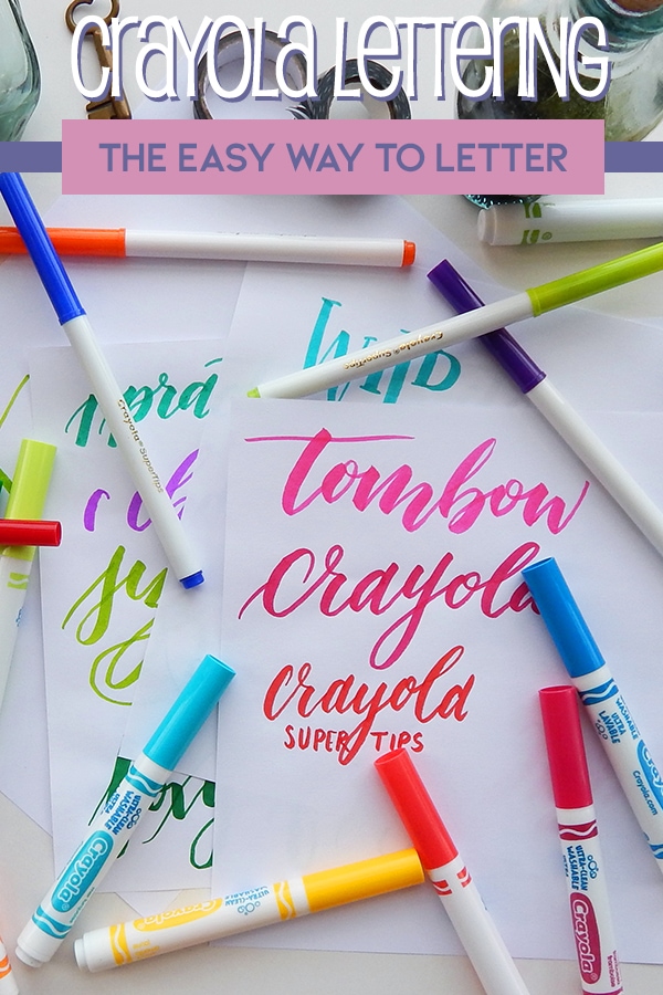 How to Do Crayola Calligraphy - Letter With What You Have