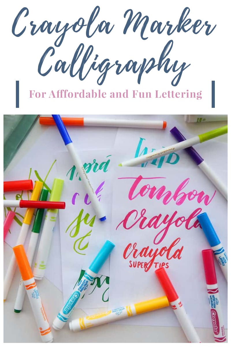 How to Do Crayola Calligraphy - Letter With What You Have
