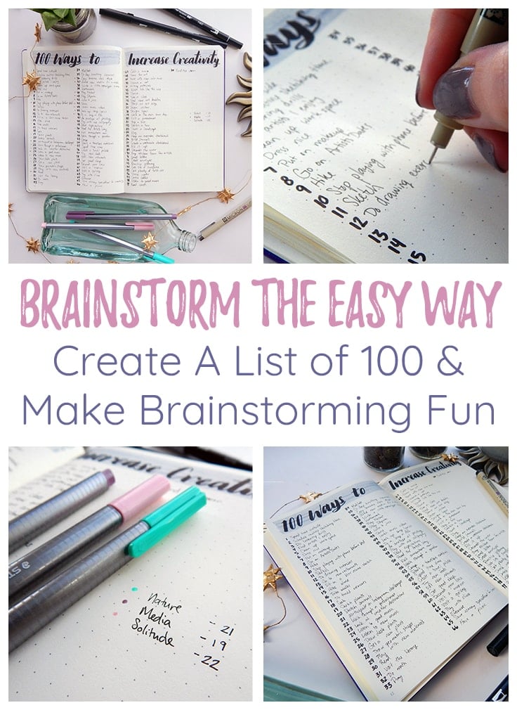 How to Brainstorm the Easy Way with the List of 100