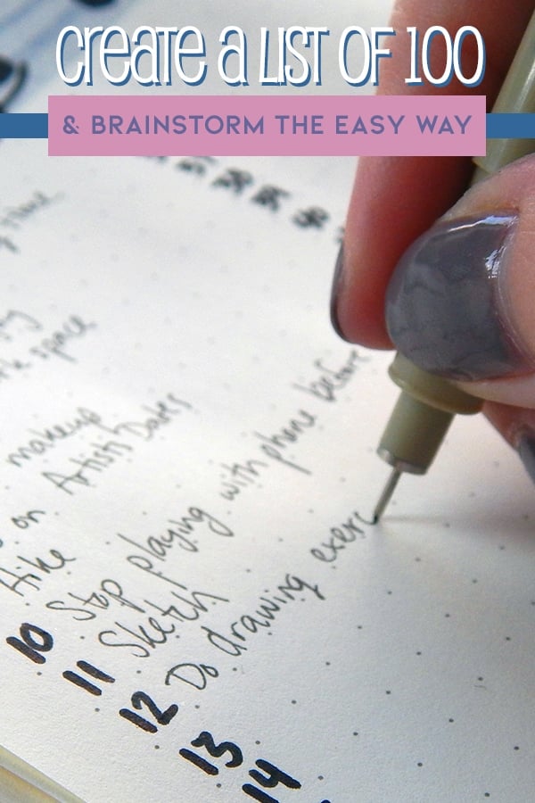 How to Brainstorm the Easy Way with the List of 100