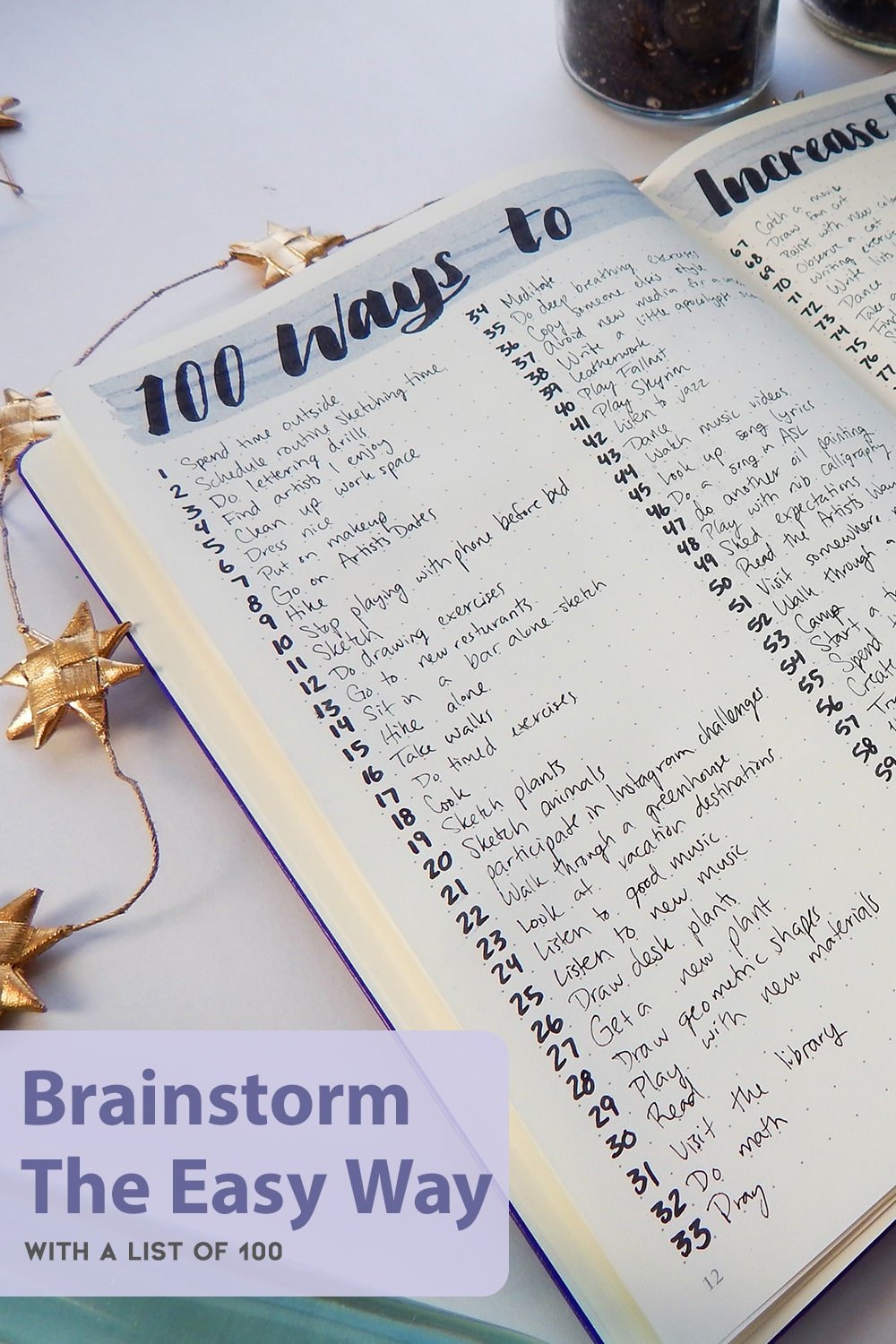 How to Brainstorm the Easy Way with the List of 100