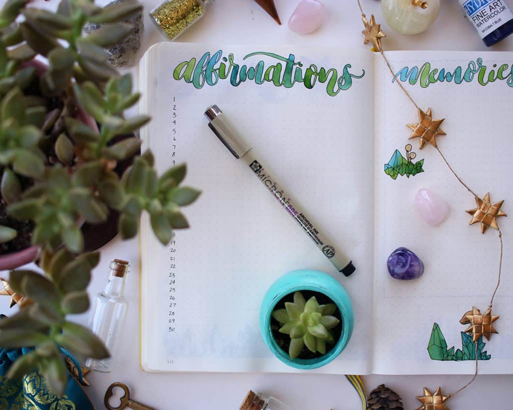 Practice Self Care and Foster a Positive Attitude with an Affirmation Log