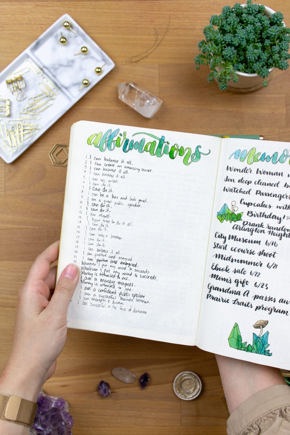 Practice Self Care and Foster a Positive Attitude with an Affirmation Log