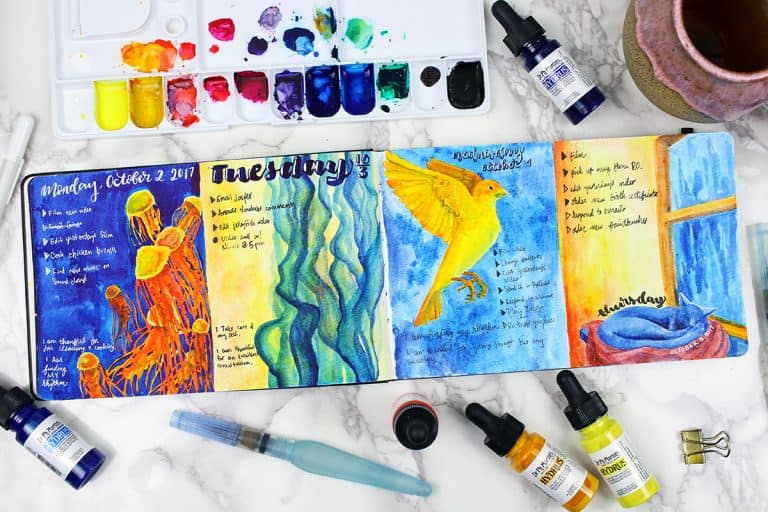 A Month in Color - My Watercolor Planner