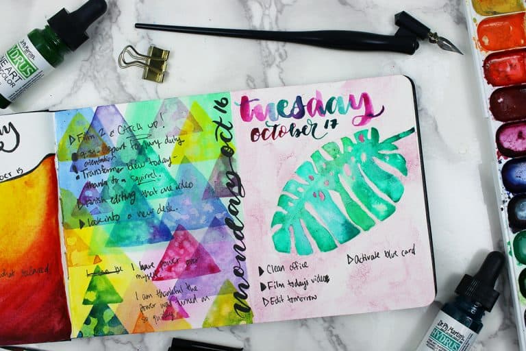 A Month in Color - My Watercolor Planner