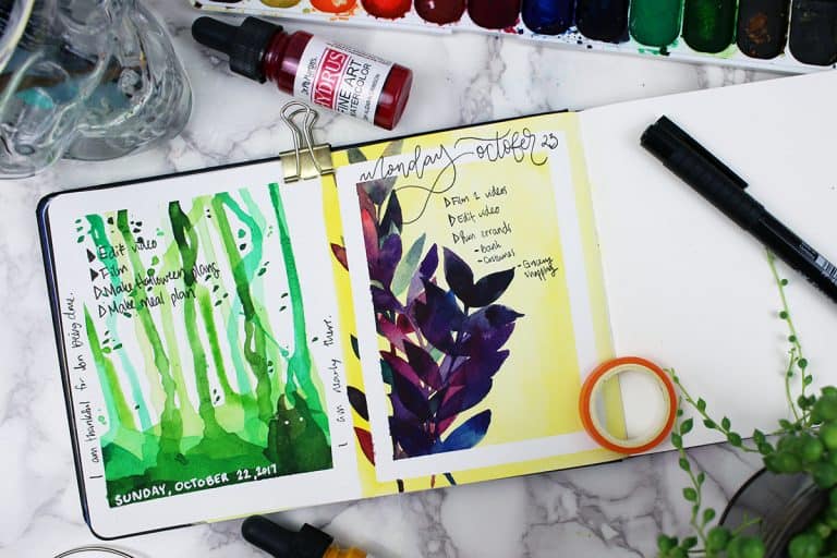 A Month in Color - My Watercolor Planner