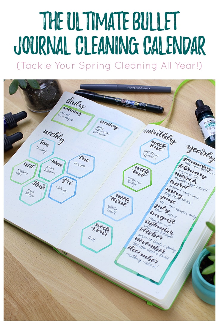 How to Create the Ultimate Bullet Journal Cleaning Calendar