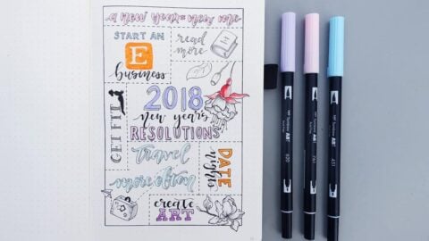 Bullet Journal New Year Ideas - Have The Perfect 2021 | LittleCoffeeFox