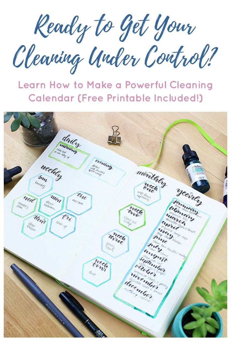 How to Create the Ultimate Bullet Journal Cleaning Calendar ...