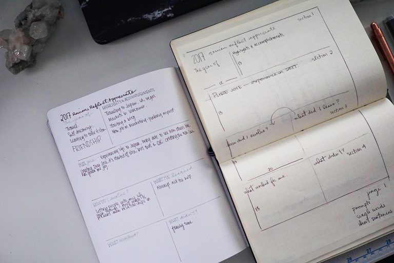 How I Used a Test Bullet Journal to Create My Year-End Review