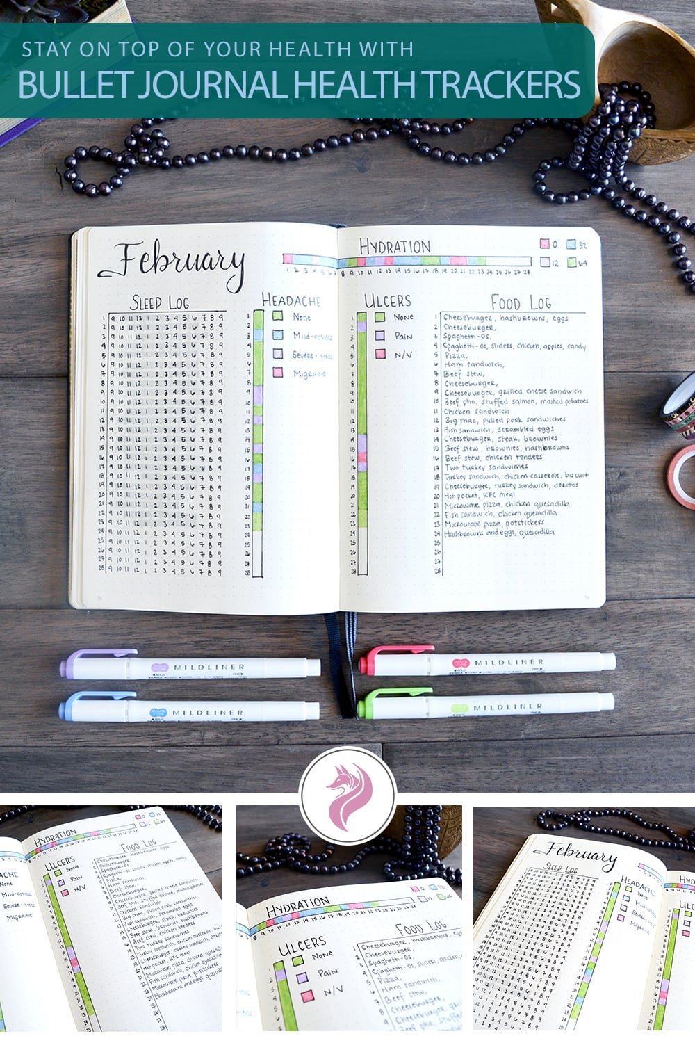 Bullet Journal Health Trackers - See the Patterns in Your Life