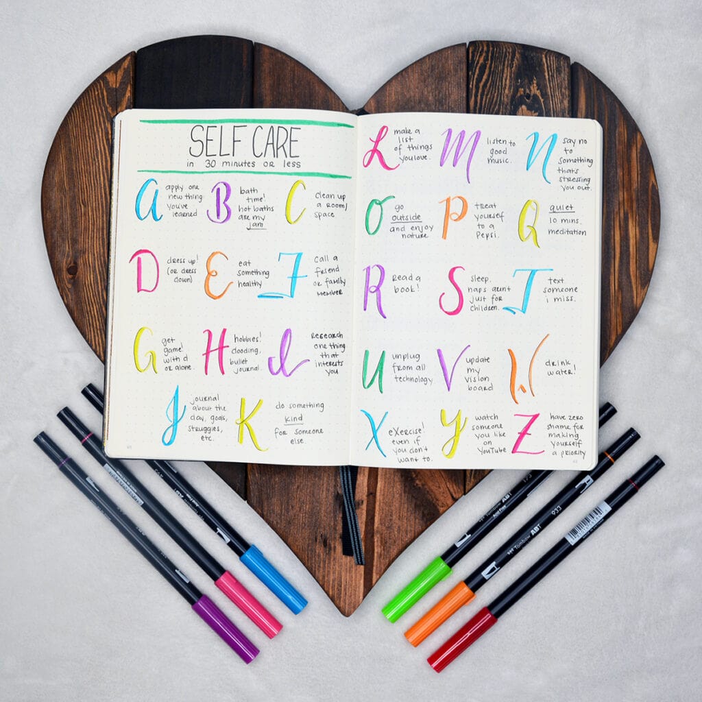 Bullet Journal Self-Care - Love Yourself First
