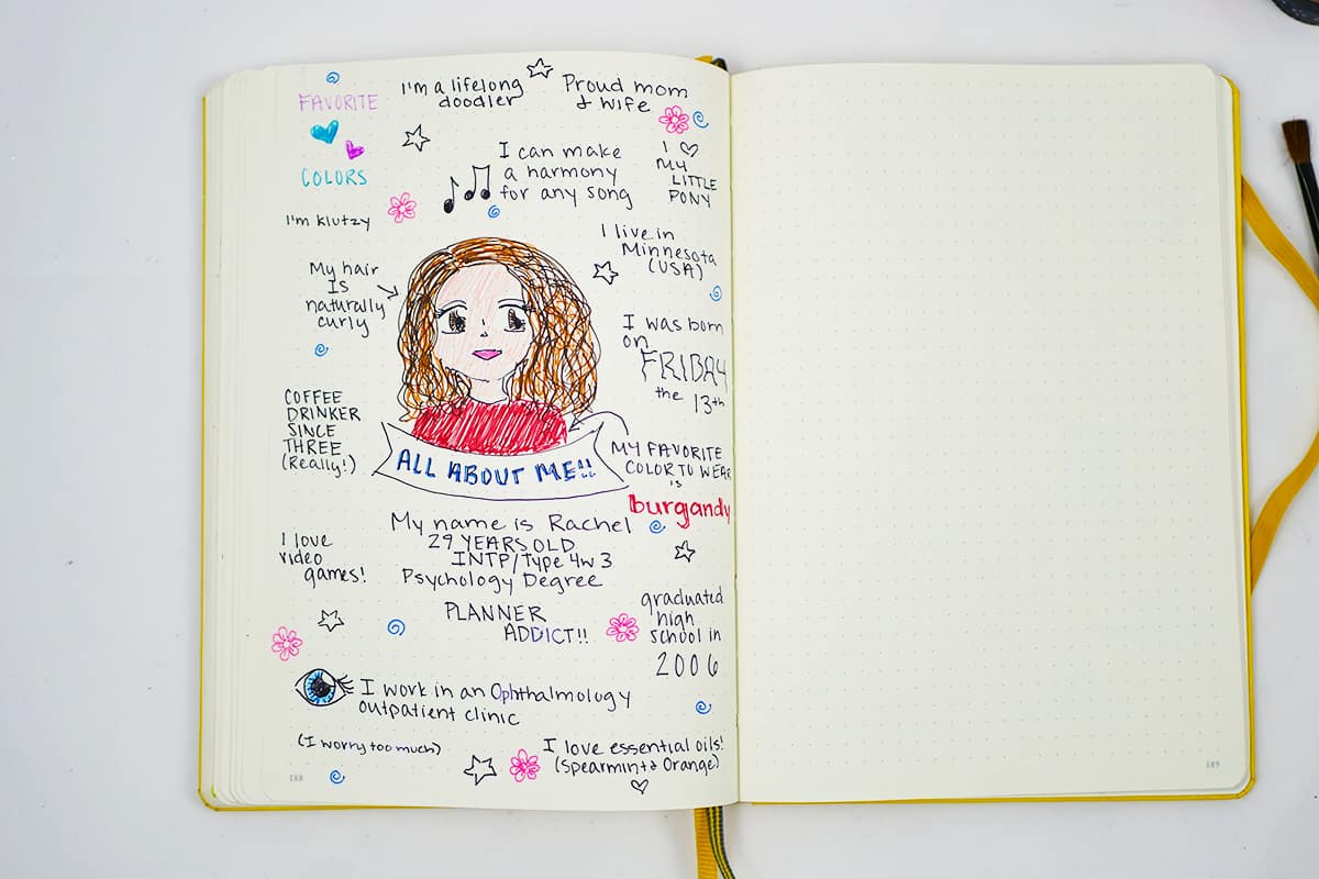 Why You Need to Make an About Me Bullet Journal Layout