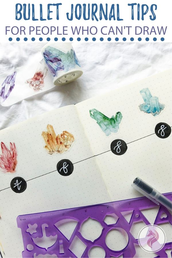 4 Beautiful Bullet Journal Tips for People Who Can’t Draw | LittleCoffeeFox