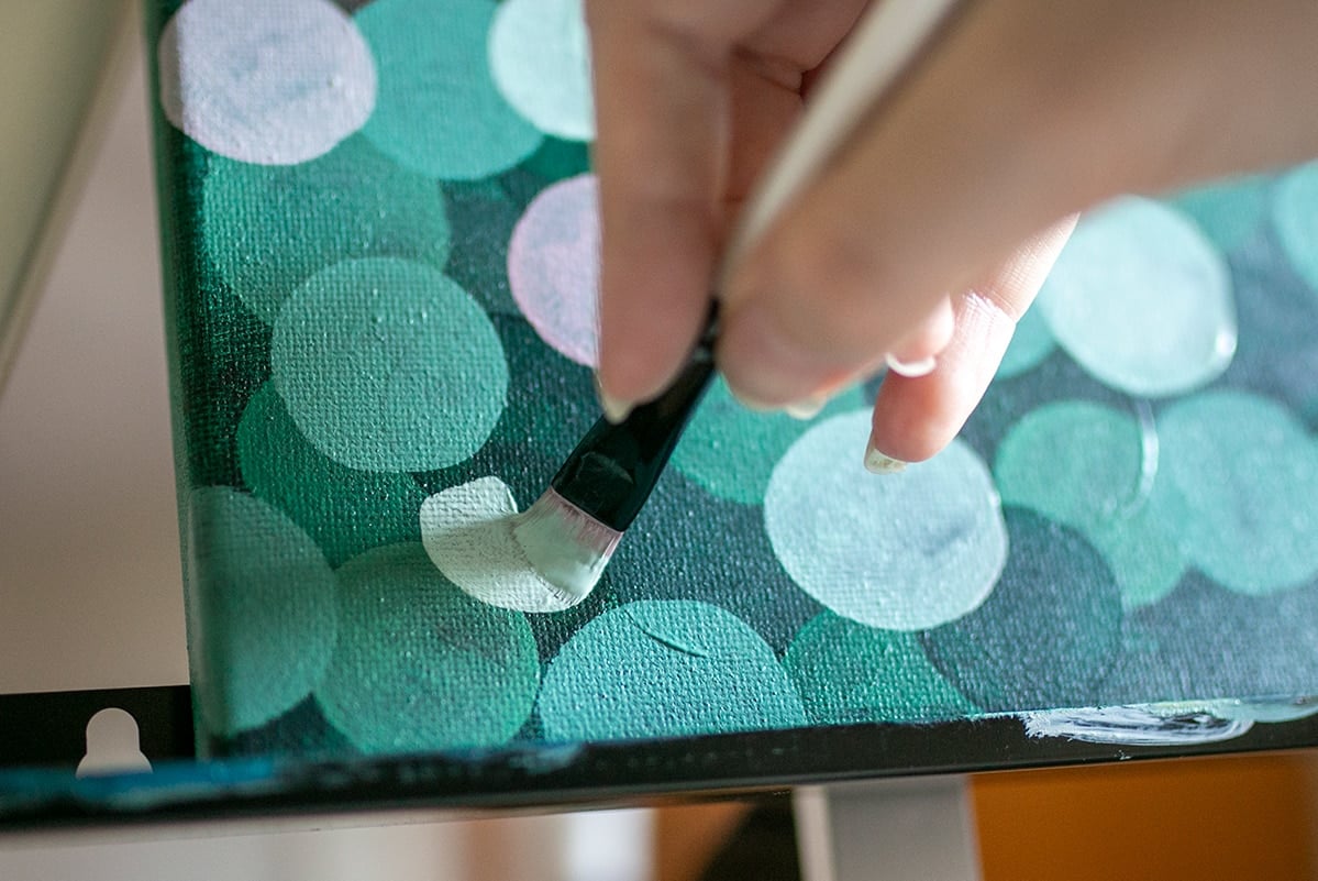 Abstract Acrylic Painting Tutorial for Beginners: Create a Bokeh Effect