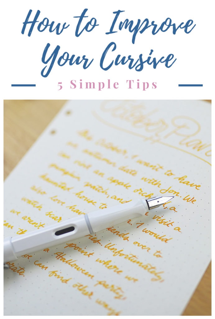 How To Improve Cursive Writing 5 Simple Tips LittleCoffeeFox