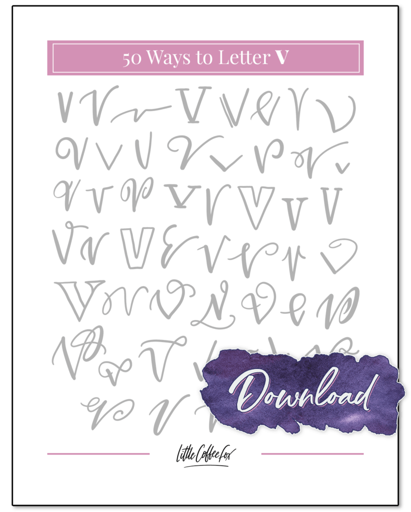 50 Ways to Letter V