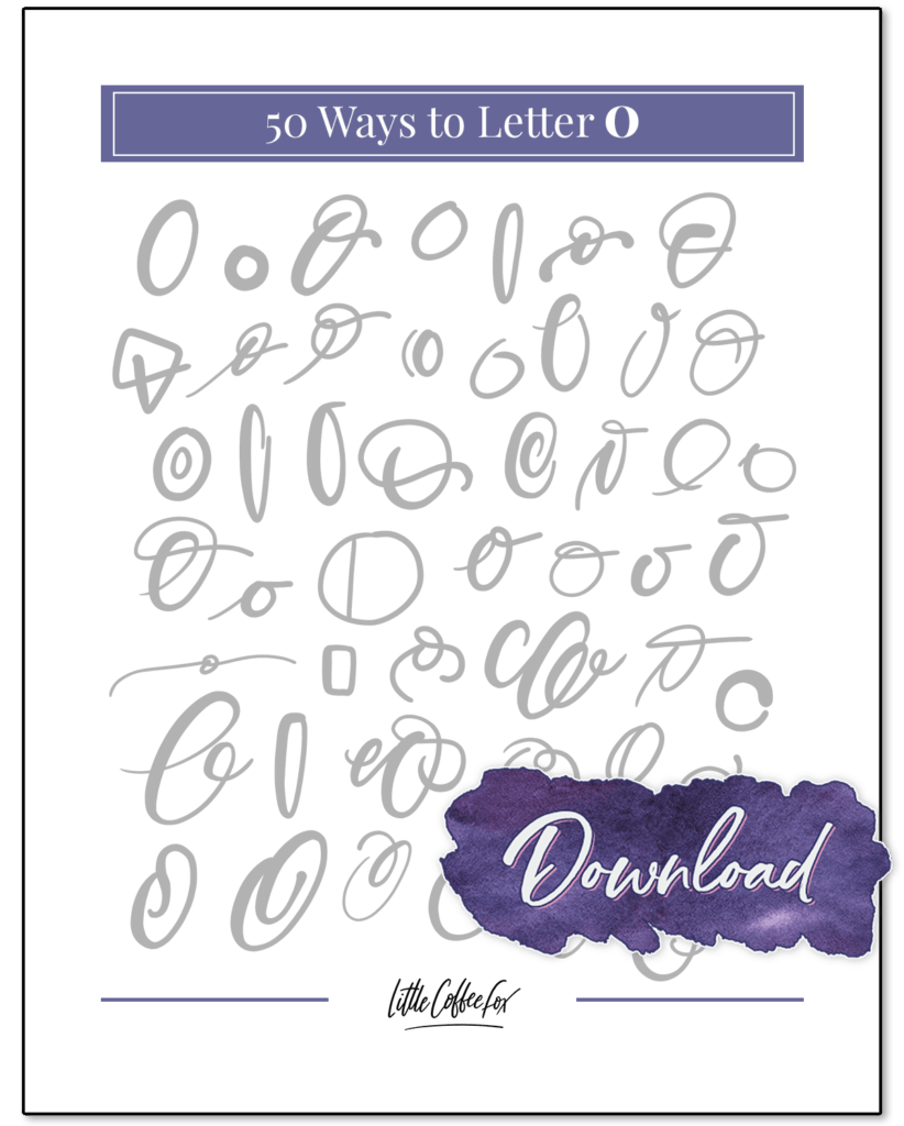 50 Ways to Letter O
