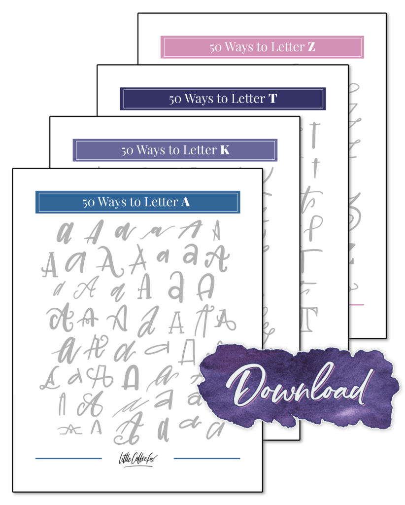 50 Ways to Letter the Full Alphabet