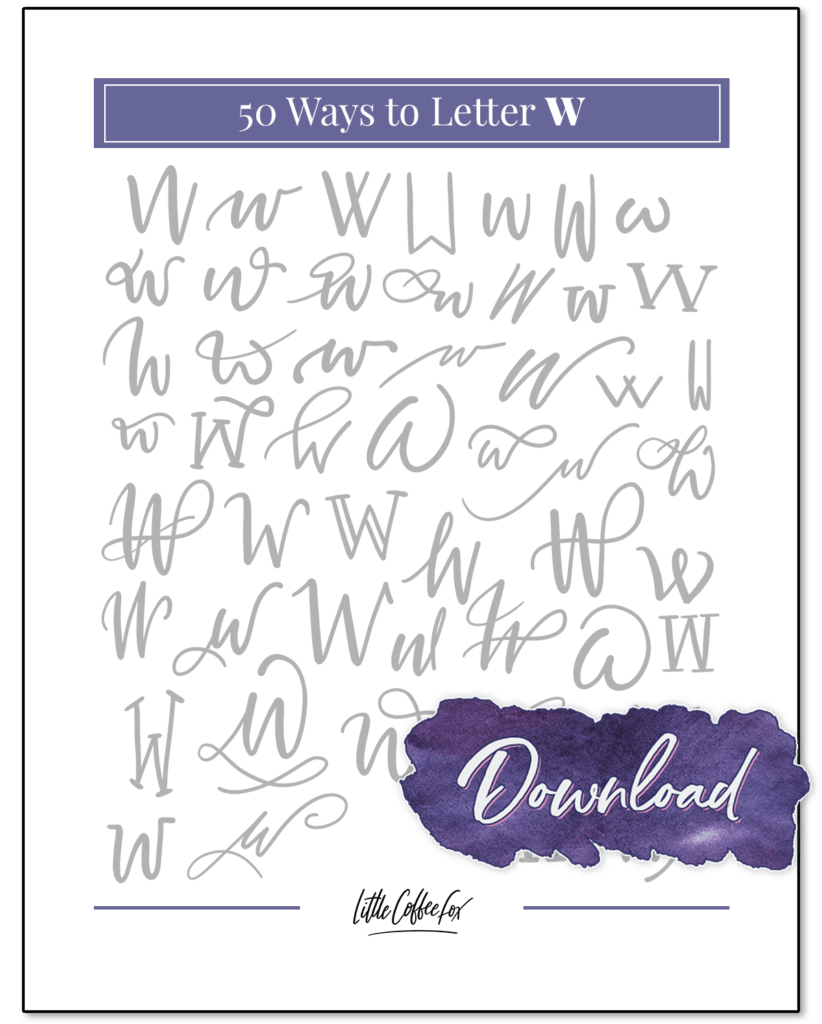 50 Ways to Letter W