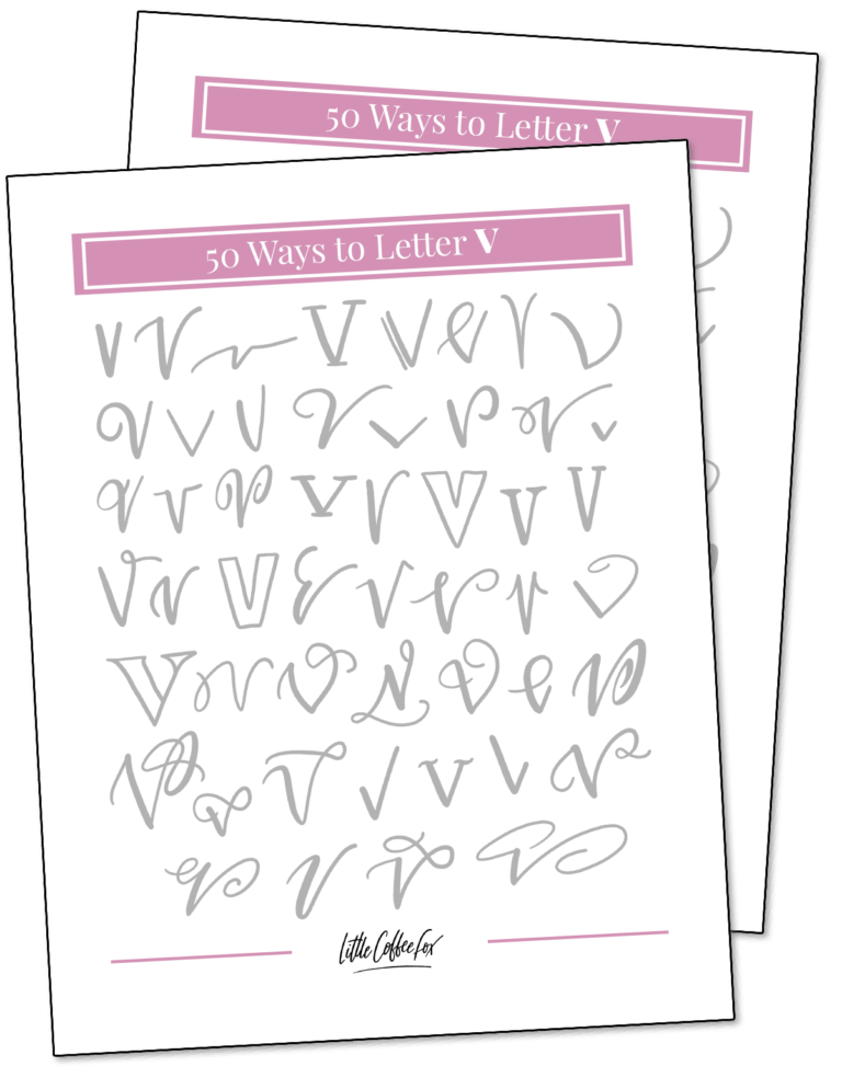 26 Free Lettering Worksheets - 50 Ways to Letter the Alphabet