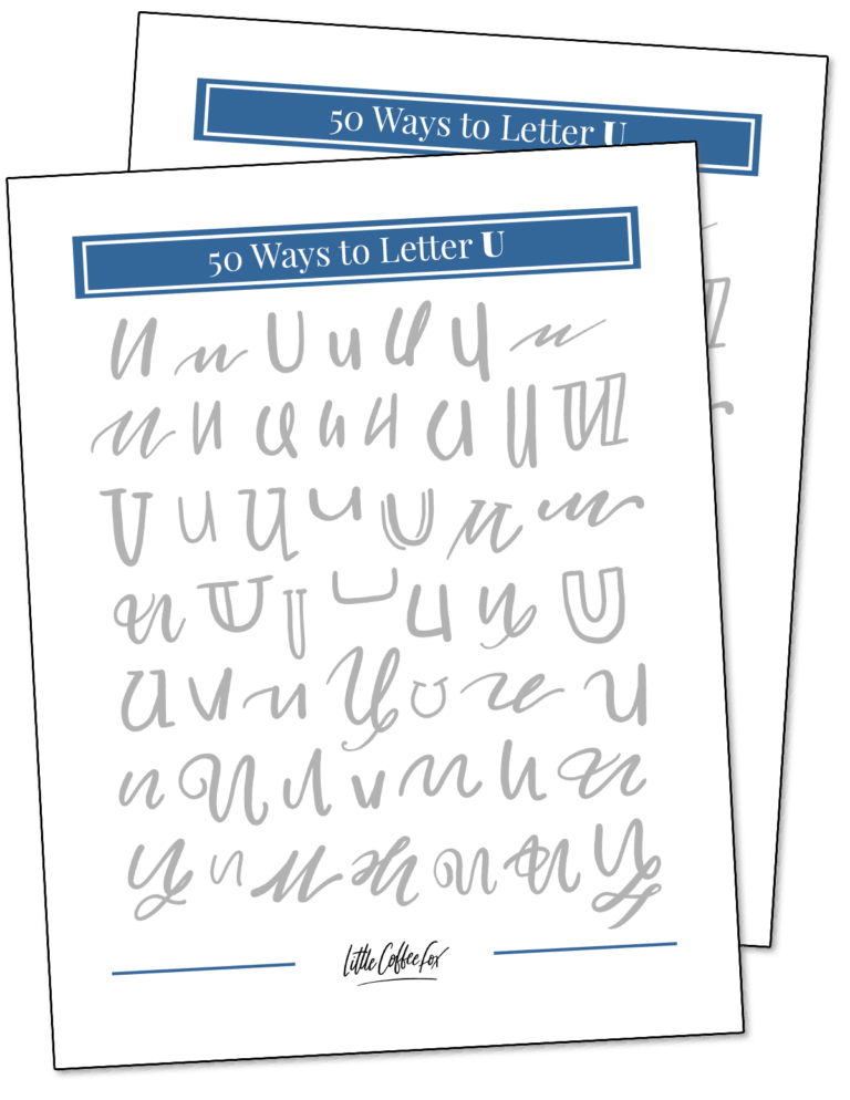 26 Free Lettering Worksheets - 50 Ways to Letter the Alphabet