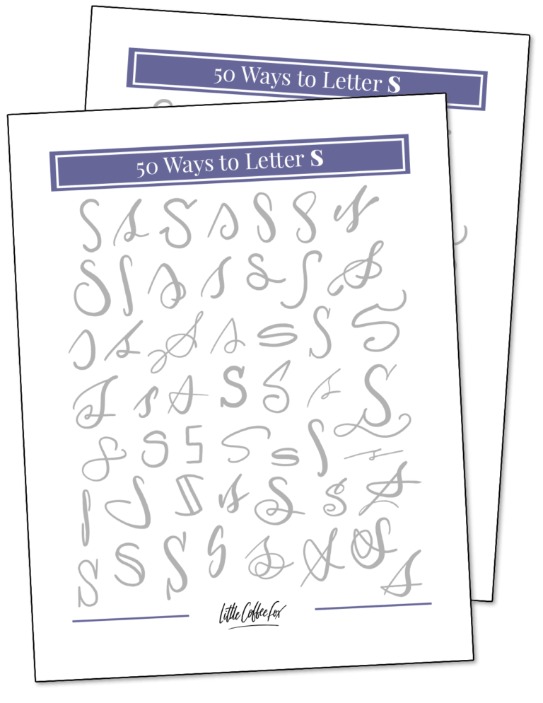 26 Free Lettering Worksheets - 50 Ways to Letter the Alphabet