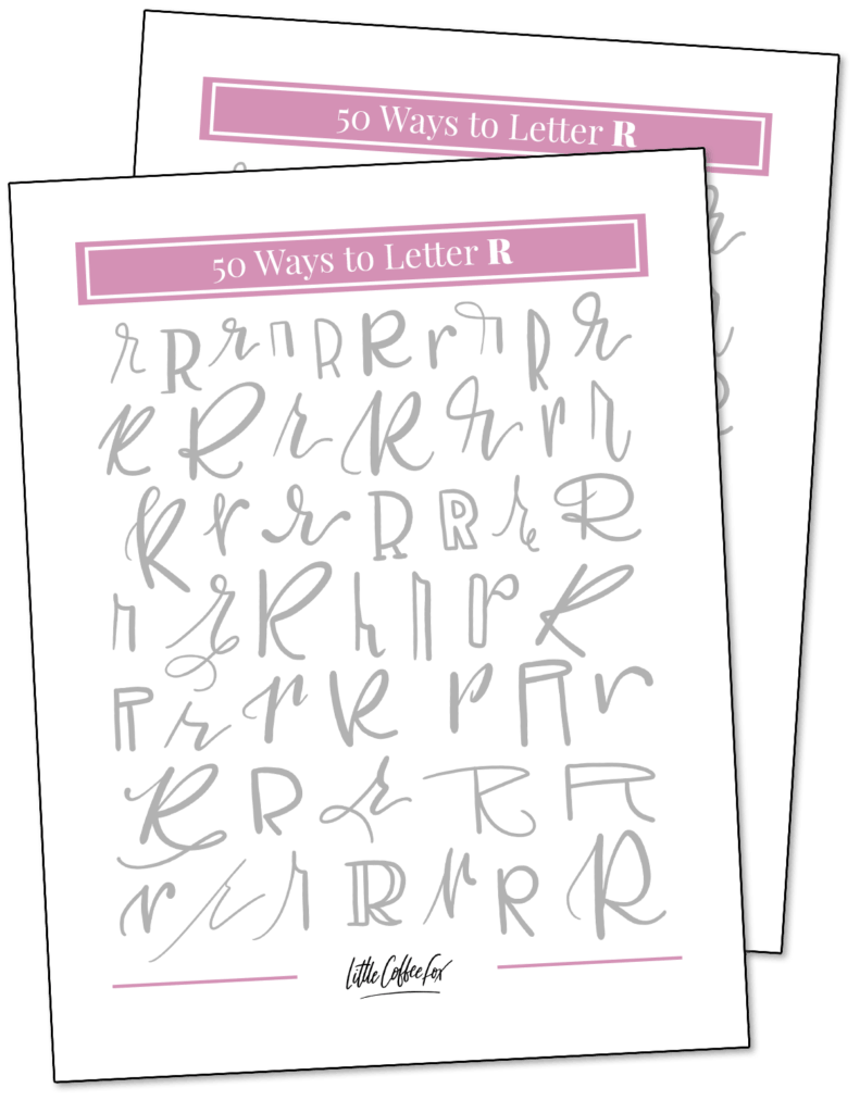26 Free Lettering Worksheets - 50 Ways to Letter the Alphabet