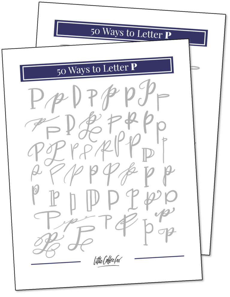 26 Free Lettering Worksheets - 50 Ways to Letter the Alphabet