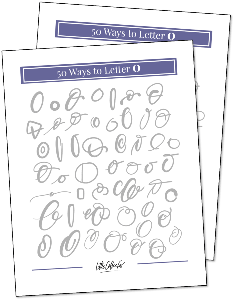 26 Free Lettering Worksheets - 50 Ways to Letter the Alphabet