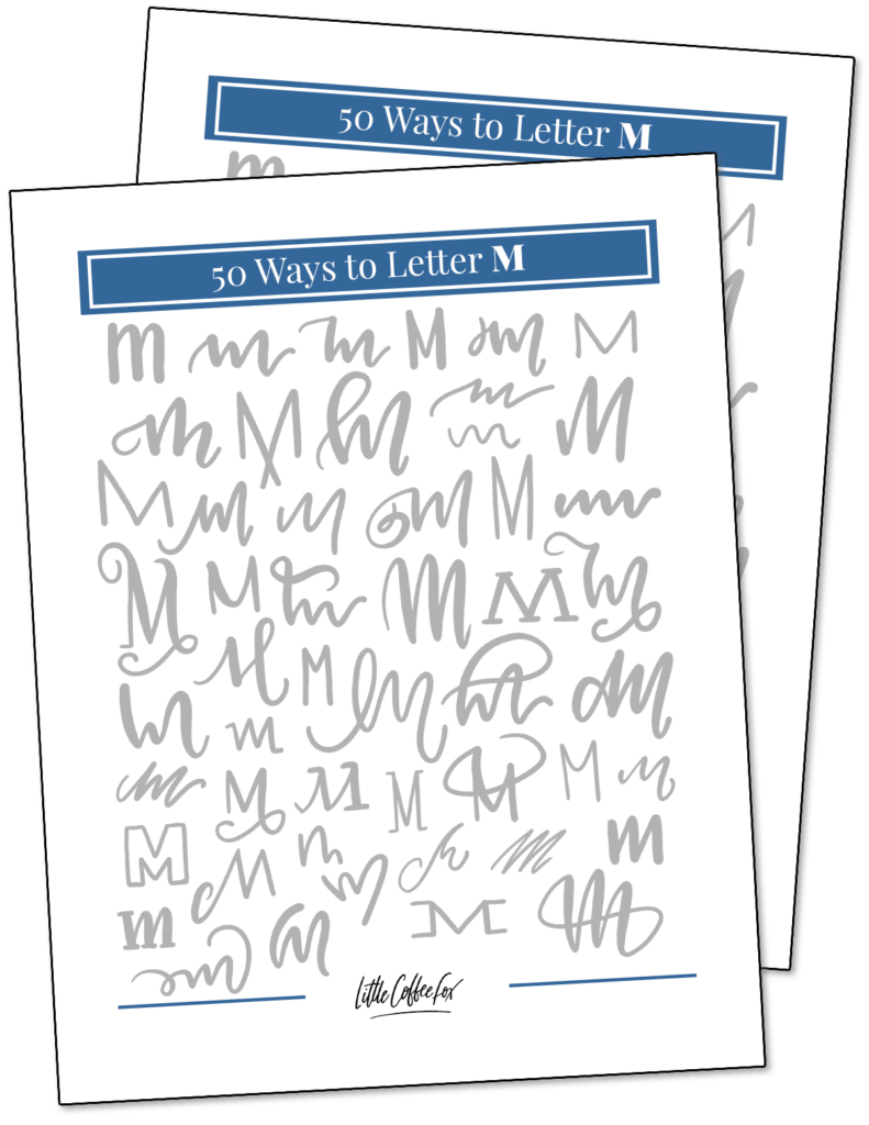 26 Free Lettering Worksheets - 50 Ways to Letter the Alphabet