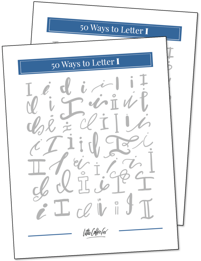 26 Free Lettering Worksheets - 50 Ways to Letter the Alphabet