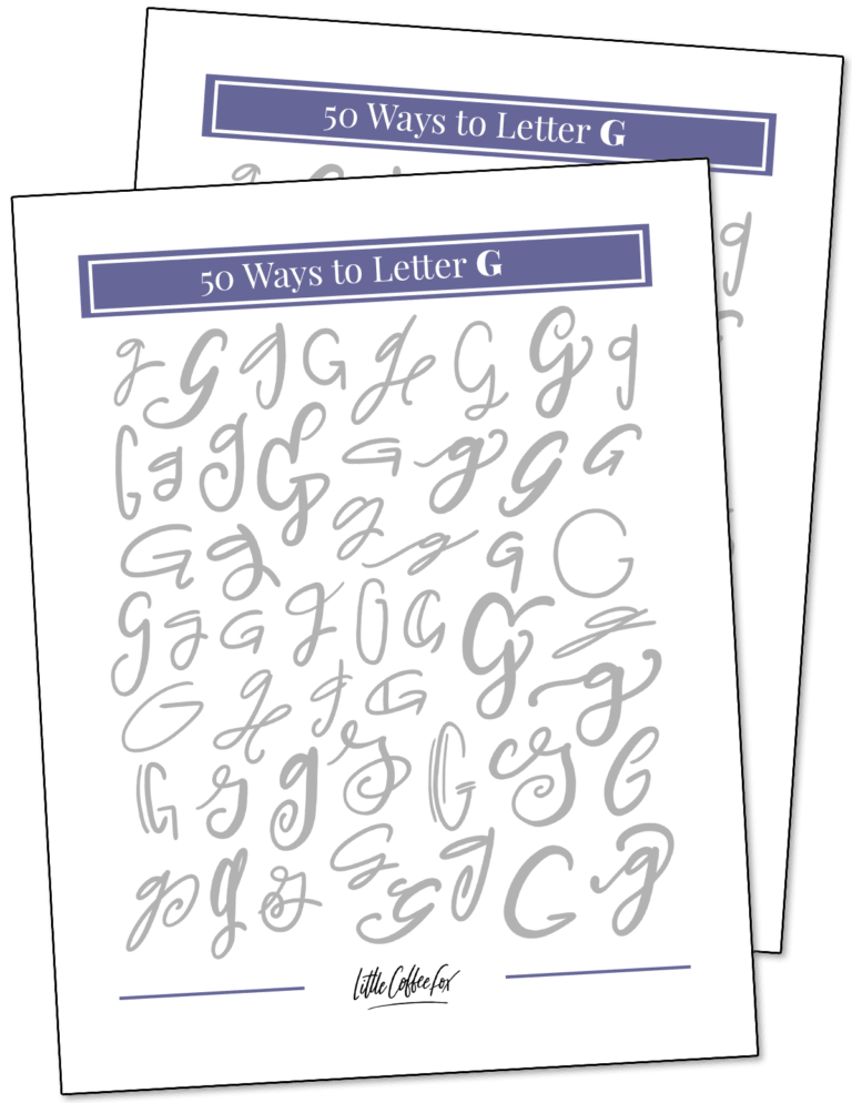 26 Free Lettering Worksheets - 50 Ways to Letter the Alphabet