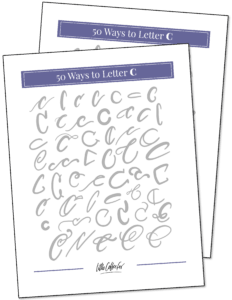 26 Free Lettering Worksheets - 50 Ways to Letter the Alphabet