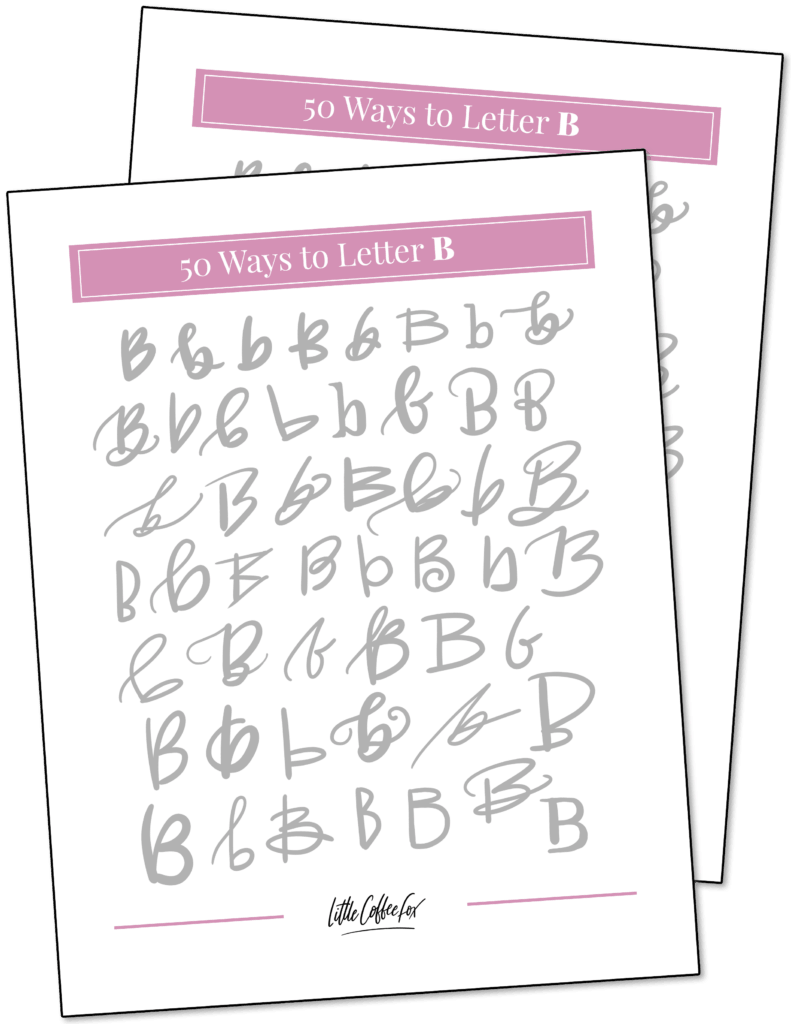 26 Free Lettering Worksheets - 50 Ways to Letter the Alphabet