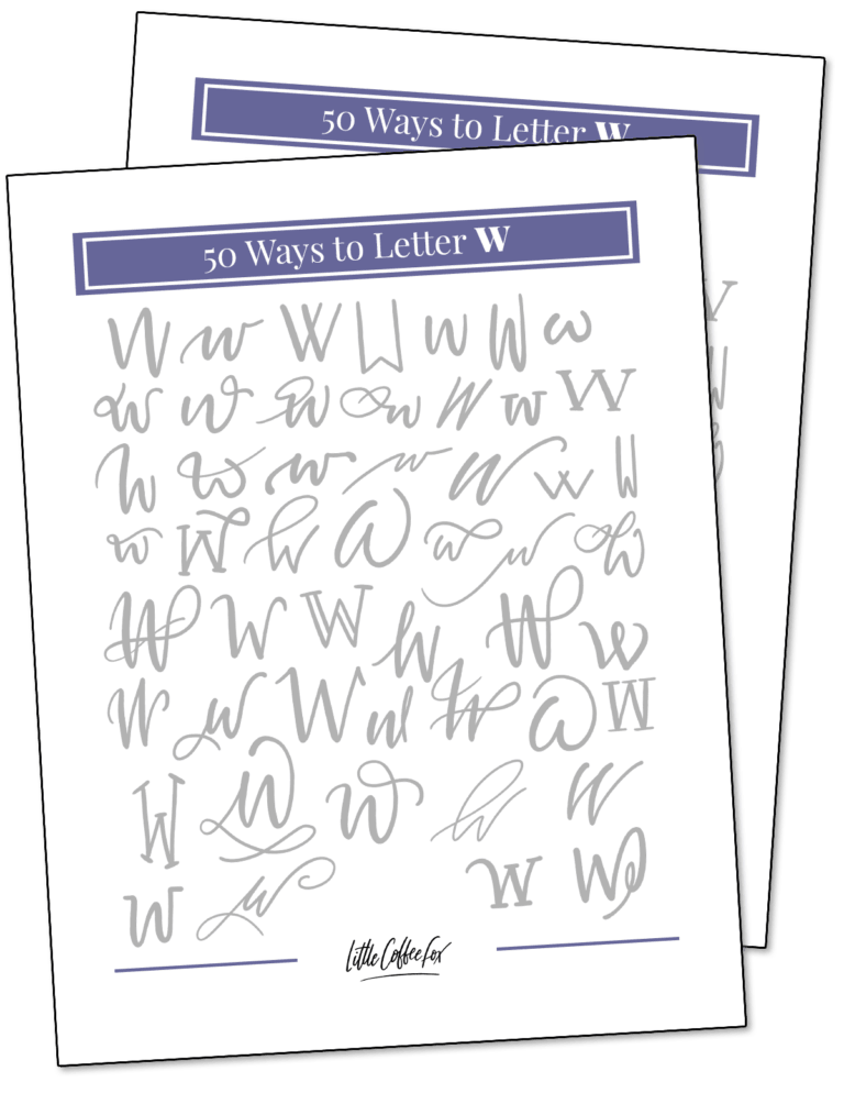 26 Free Lettering Worksheets - 50 Ways to Letter the Alphabet