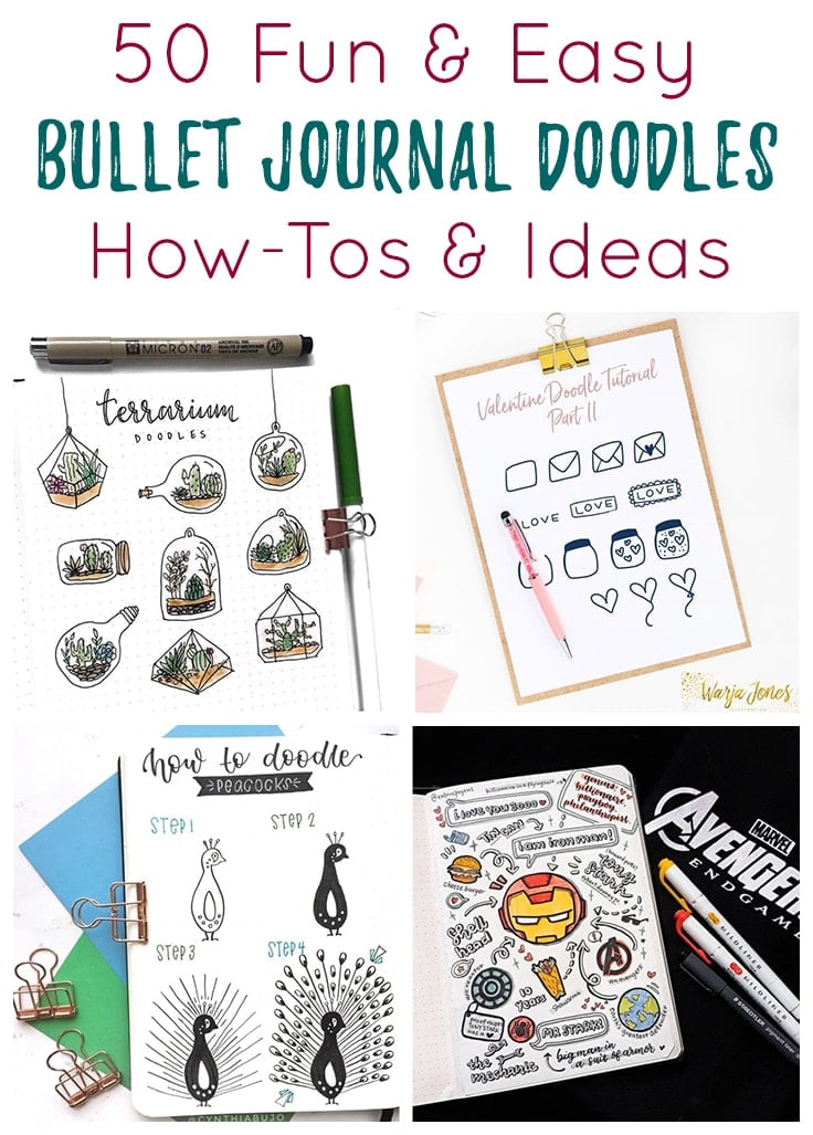Bullet Journal Doodles: 50 Incredible How-Tos & Inspiration