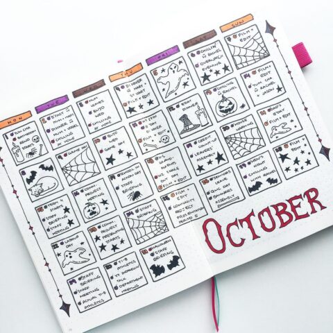23 October Bullet Journals To Have A Spooky Good Time